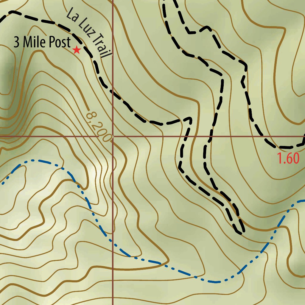 La Luz Trail - Sandia Mountain Map by cloudhiking.com | Avenza Maps