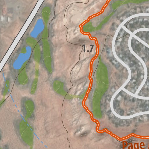 City of Page Rim Trail Map by Coconino County Parks & Recreation ...