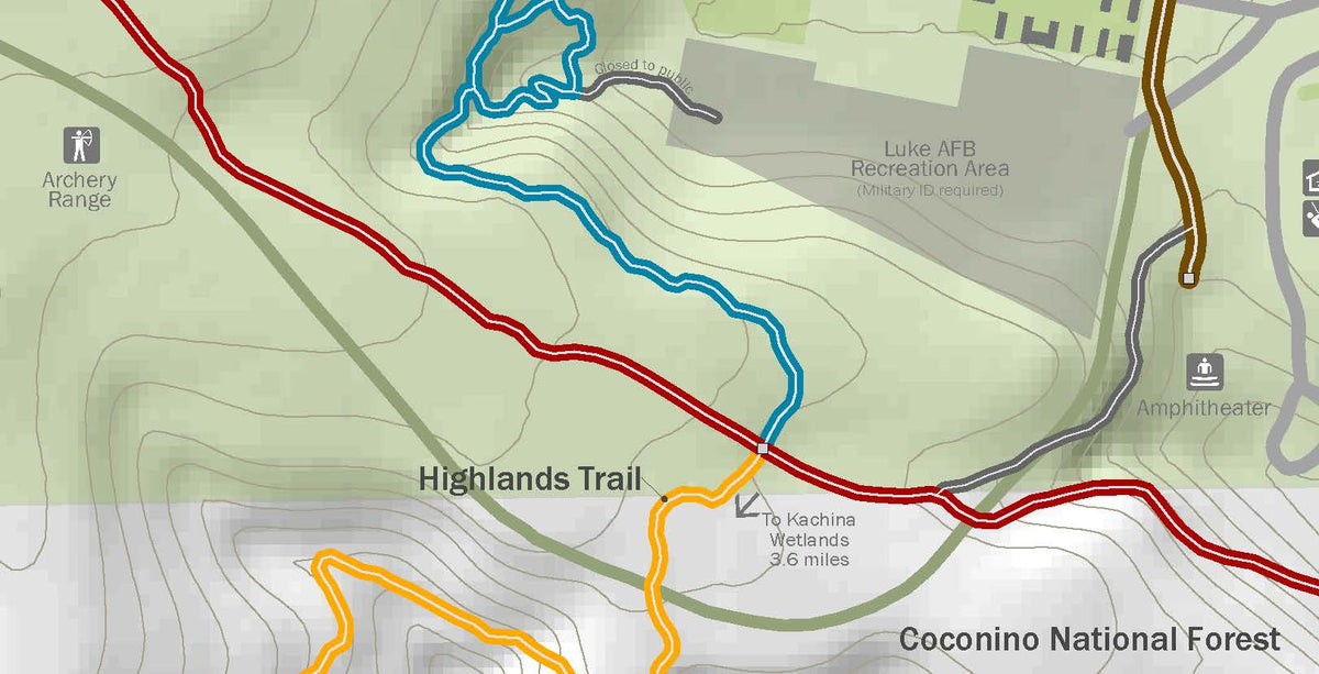 Fort Tuthill County Park Trail System Map by Coconino County Parks ...