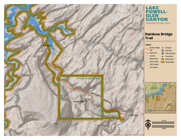 Rainbow Bridge Trail Map by Coconino County Parks & Recreation | Avenza ...