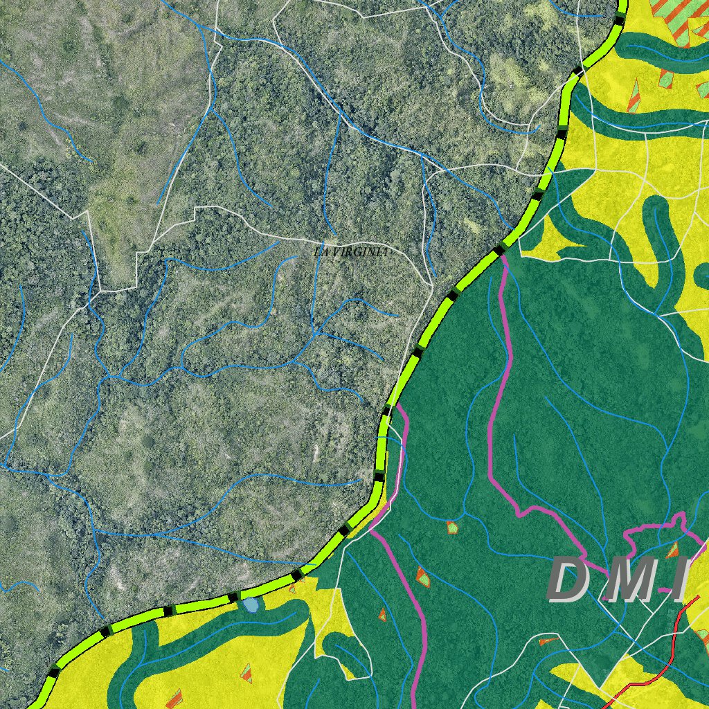CARDER Mapa Base La Virginia Map by Independant | Avenza Maps