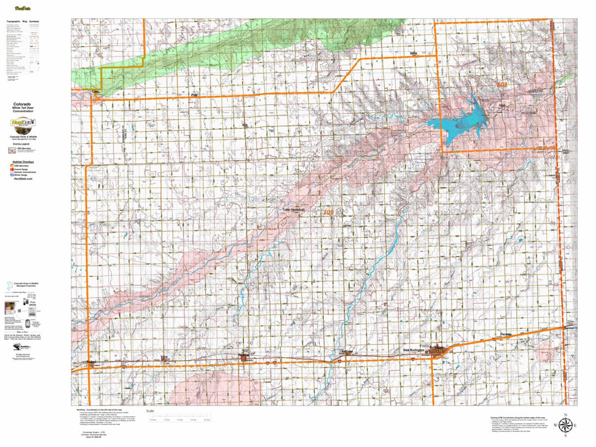 CO_109_White_Tail_Deer_Habitat Map by Colorado HuntData LLC | Avenza Maps