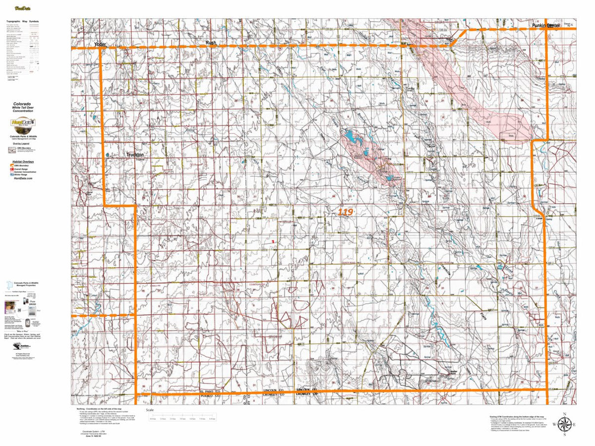 CO_119_White_Tail_Deer_Habitat Map by Colorado HuntData LLC | Avenza Maps