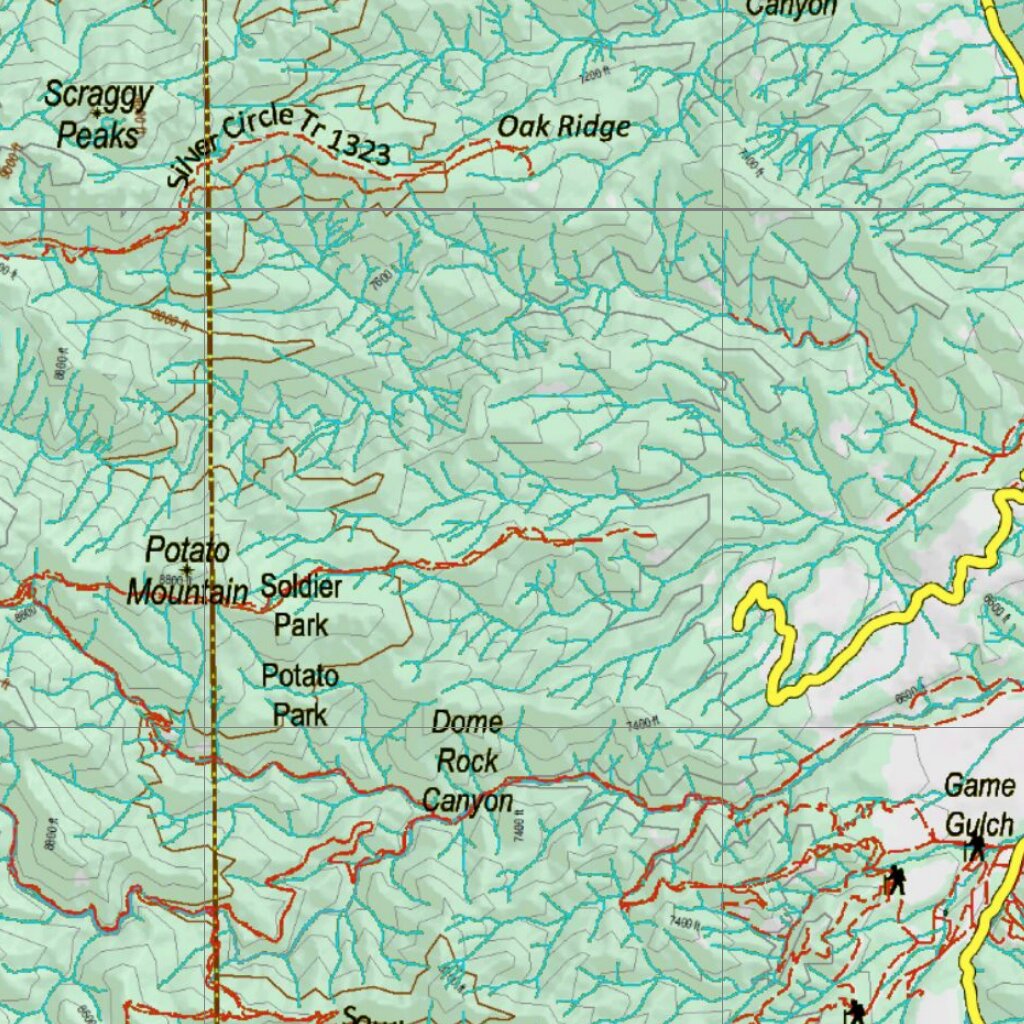 Co Bighorn Sheep Unit S35 Topo with Unit Boundaries Map by Colorado ...