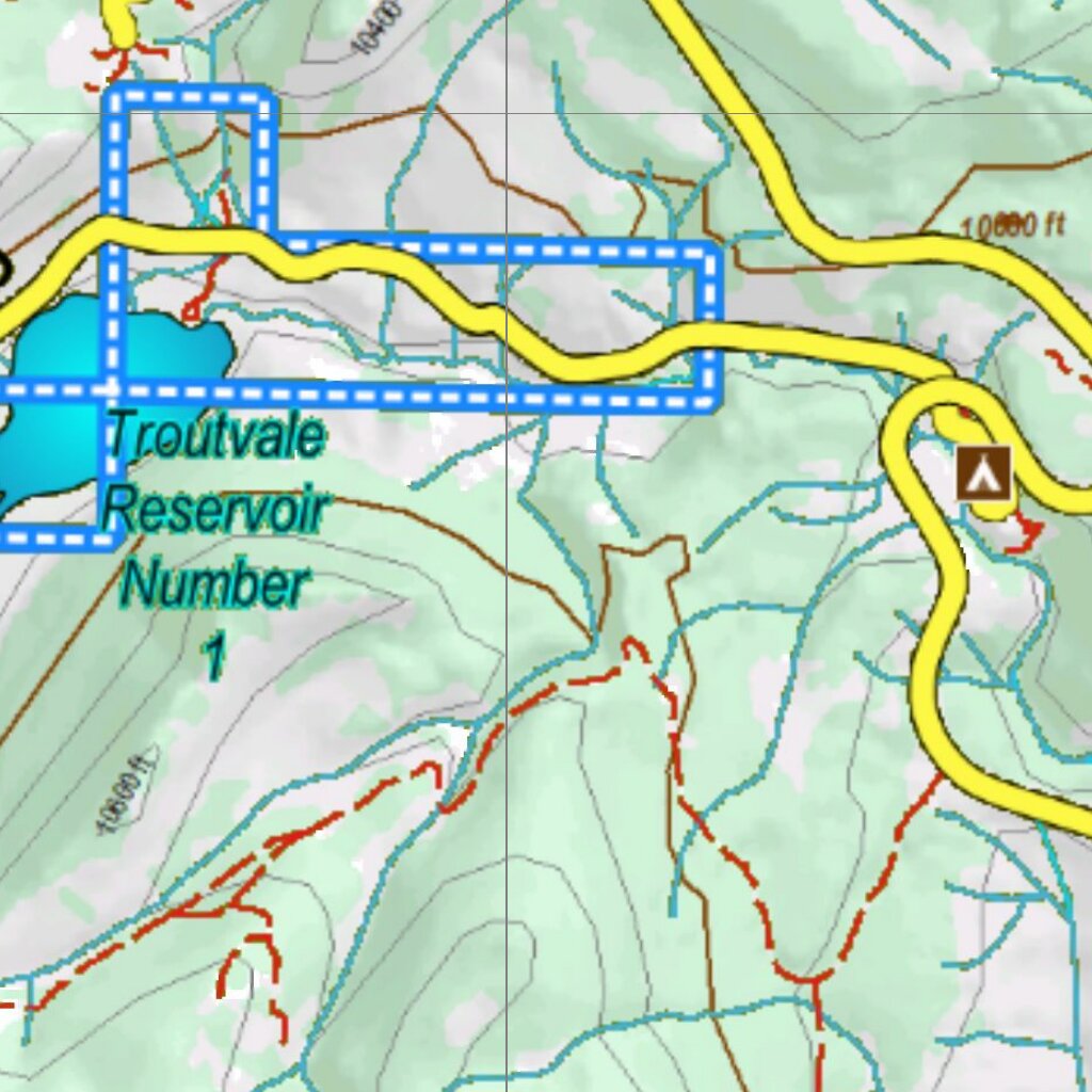 Co Bighorn Sheep Unit S53 Topo with Unit Boundaries Map by Colorado ...