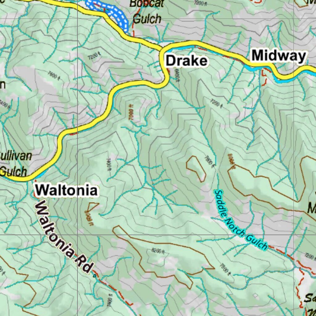 Co Bighorn Sheep Unit S57 Topo with Unit Boundaries Map by Colorado ...