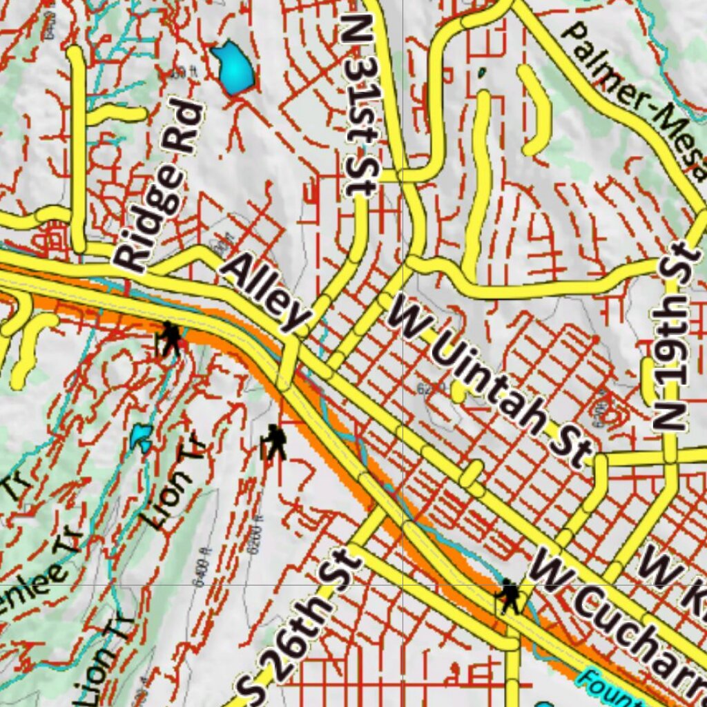 Co Bighorn Sheep Unit S6 Topo with Unit Boundaries Map by Colorado ...