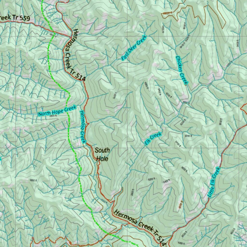 Co Bighorn Sheep Unit S71 Topo with Unit Boundaries Map by Colorado ...