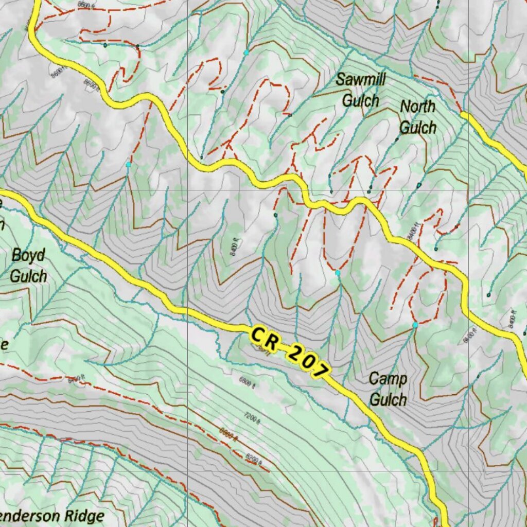 Co Bighorn Sheep Unit S75 Topo with Unit Boundaries Map by Colorado ...