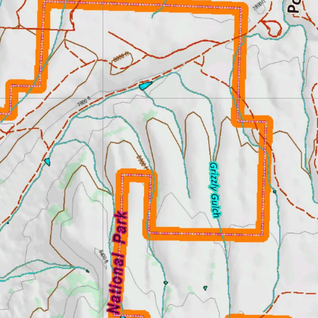 Co Bighorn Sheep Unit S80 Topo with Unit Boundaries Map by Colorado ...