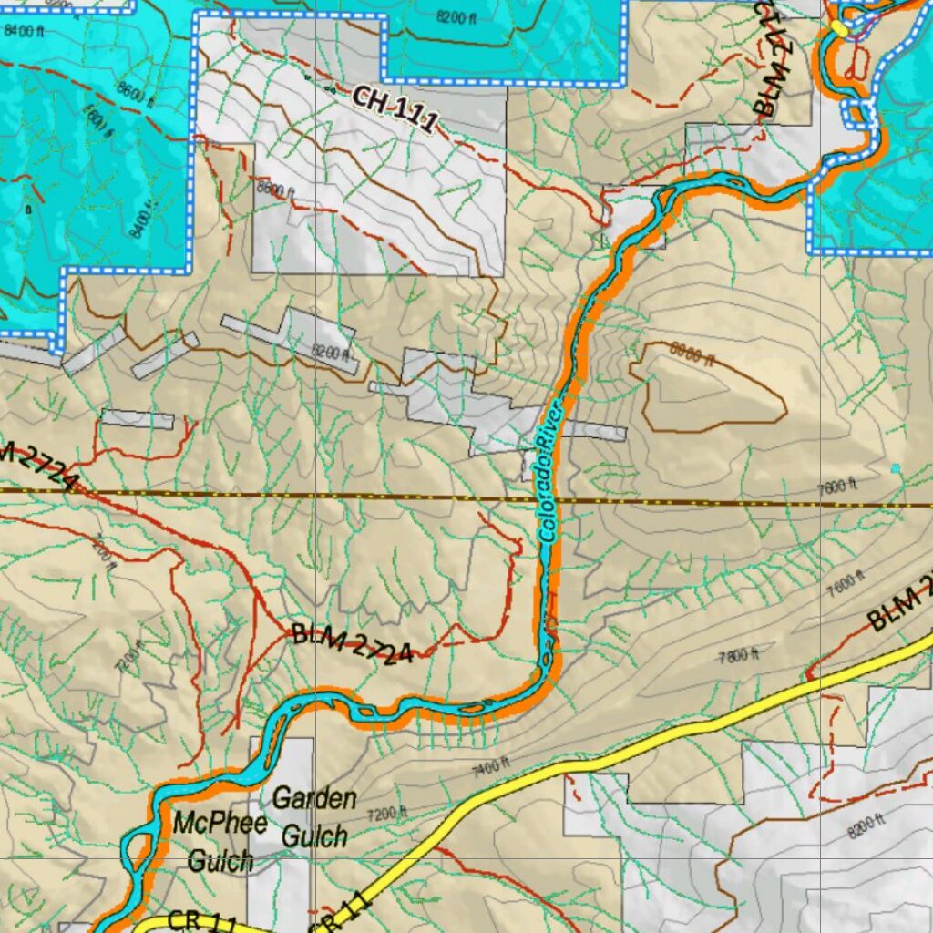 CO Moose Unit 15 Land Use, Kill Site, and Concentrations Map by ...