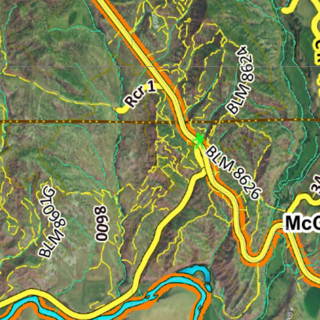 CO Moose Unit 26 Satellite Image with concentrations and kill sites ...