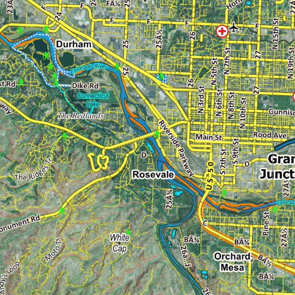 CO Moose Unit 30 Satellite Image with concentrations and kill sites ...