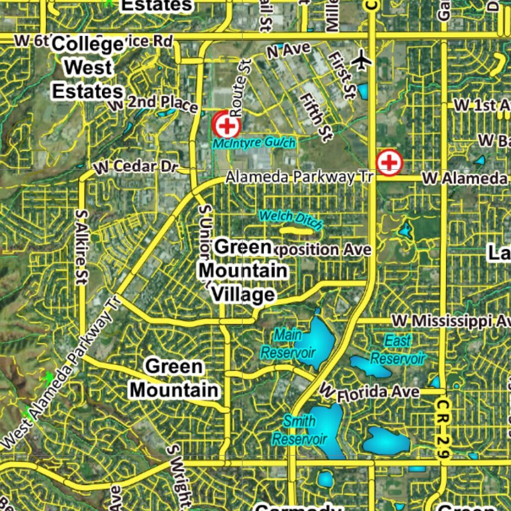 CO Moose Unit 38 Satellite Image with concentrations and kill sites ...