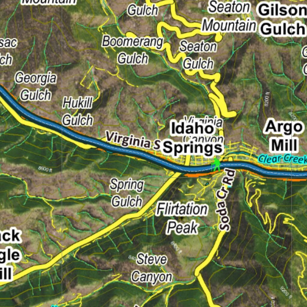 CO Moose Unit 39 Satellite Image with concentrations and kill sites ...