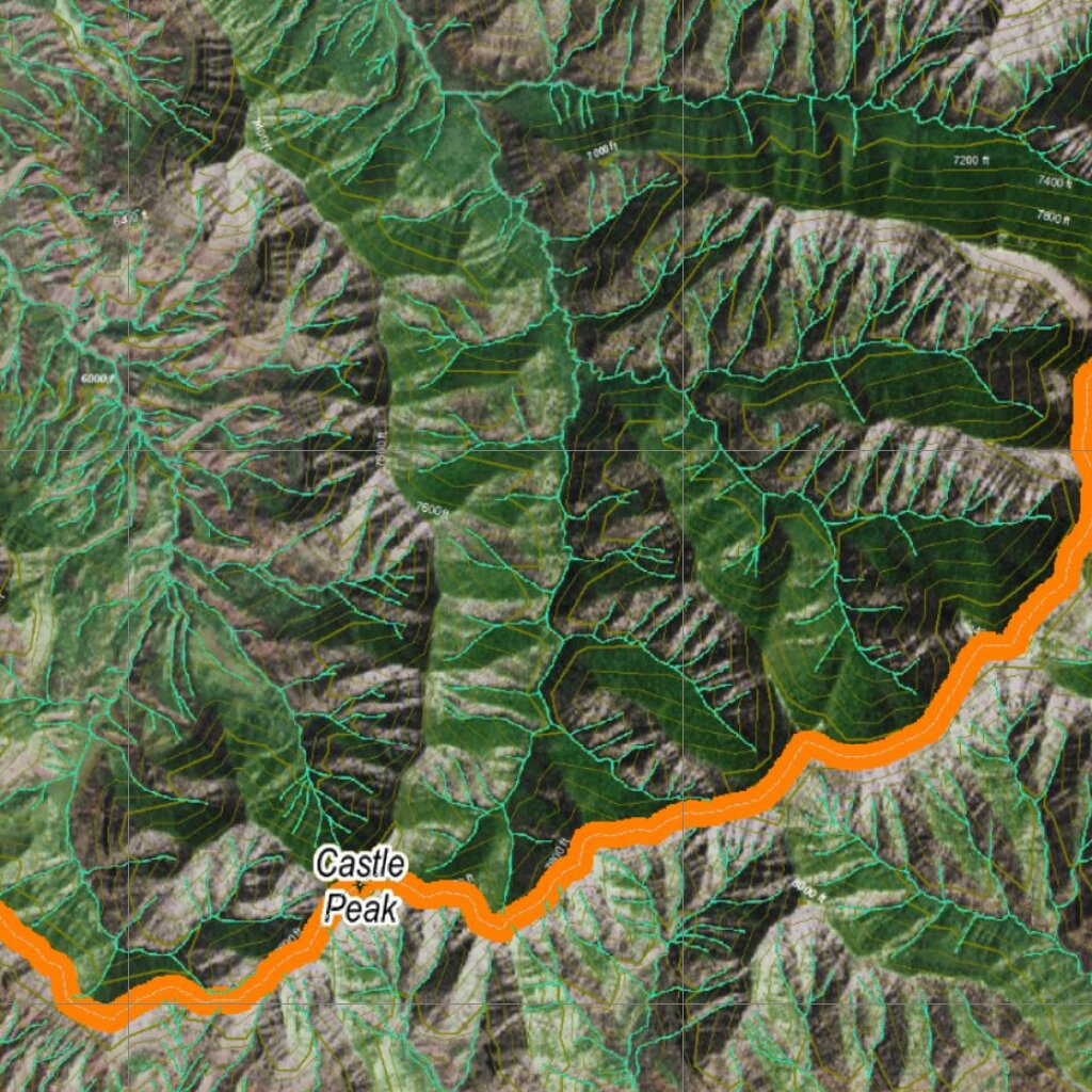 CO Moose Unit 42 Satellite Image with concentrations and kill sites ...
