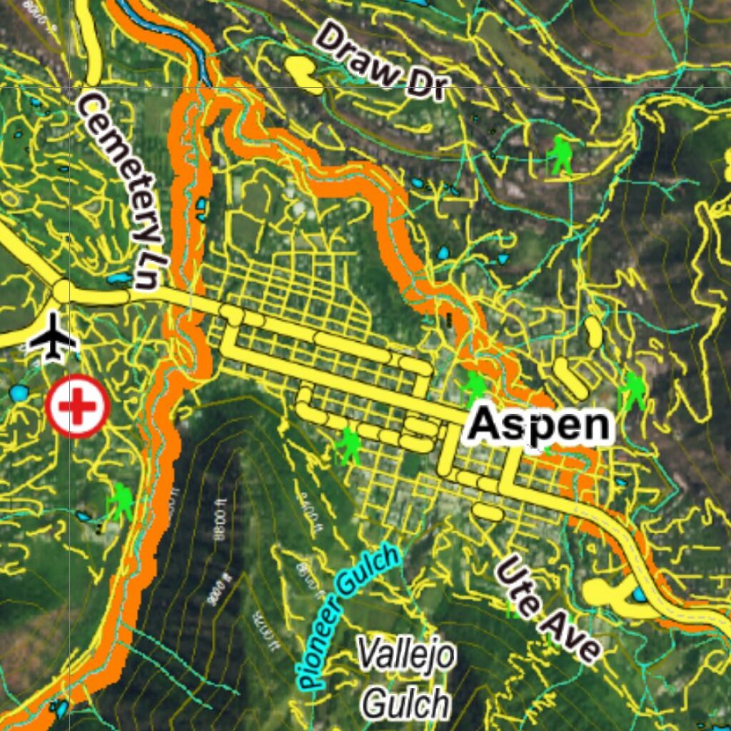 CO Moose Unit 431 Satellite Image with concentrations and kill sites ...