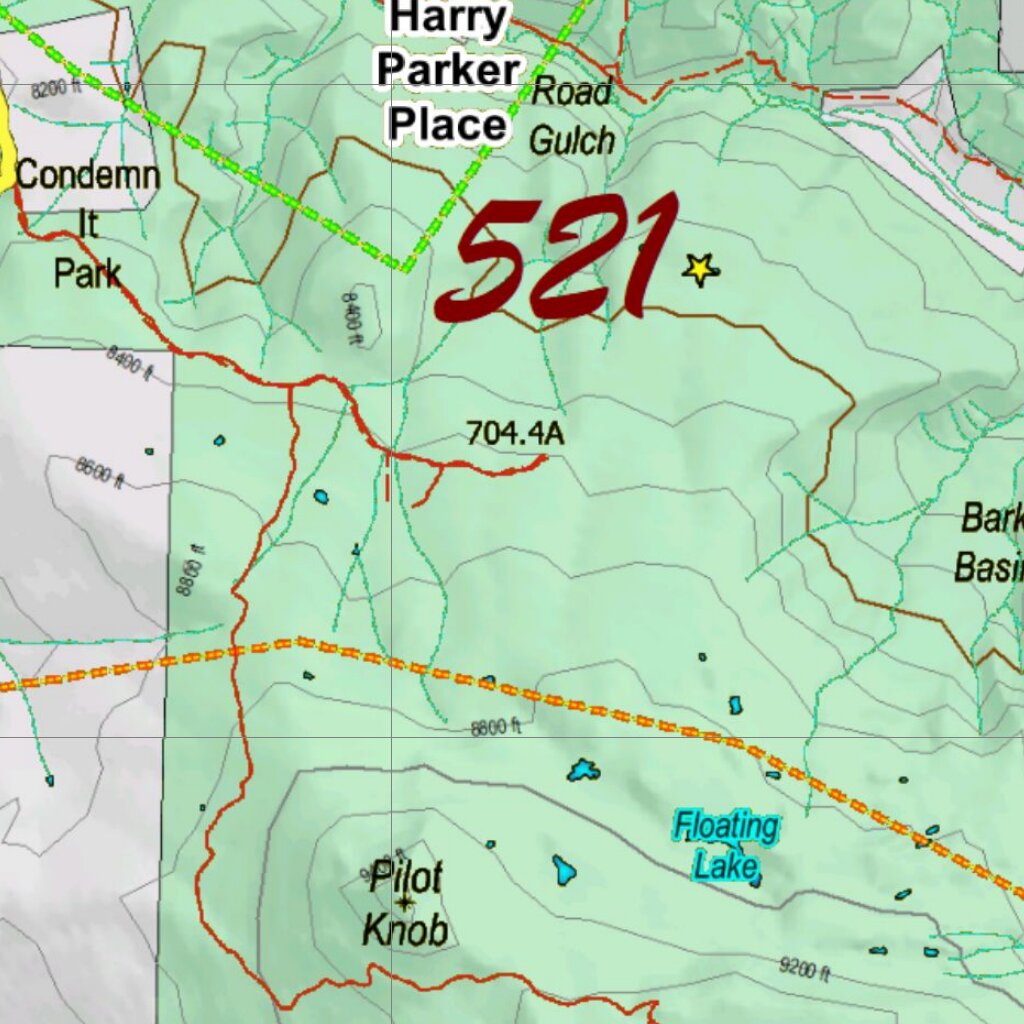 CO Moose Unit 521 Land Use, Kill Site, and Concentrations Map by ...