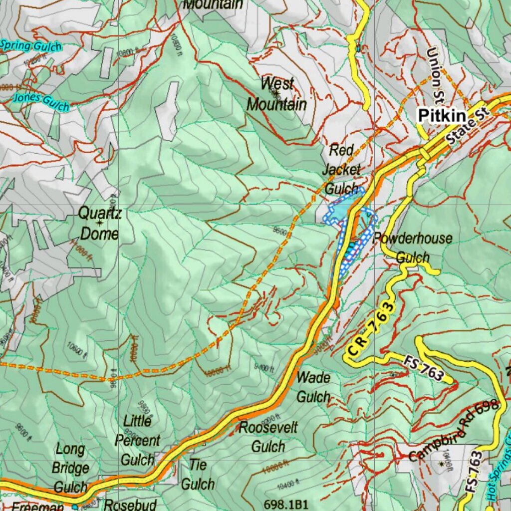 CO Moose Unit 55 Land Use, Kill Site, and Concentrations Map by ...