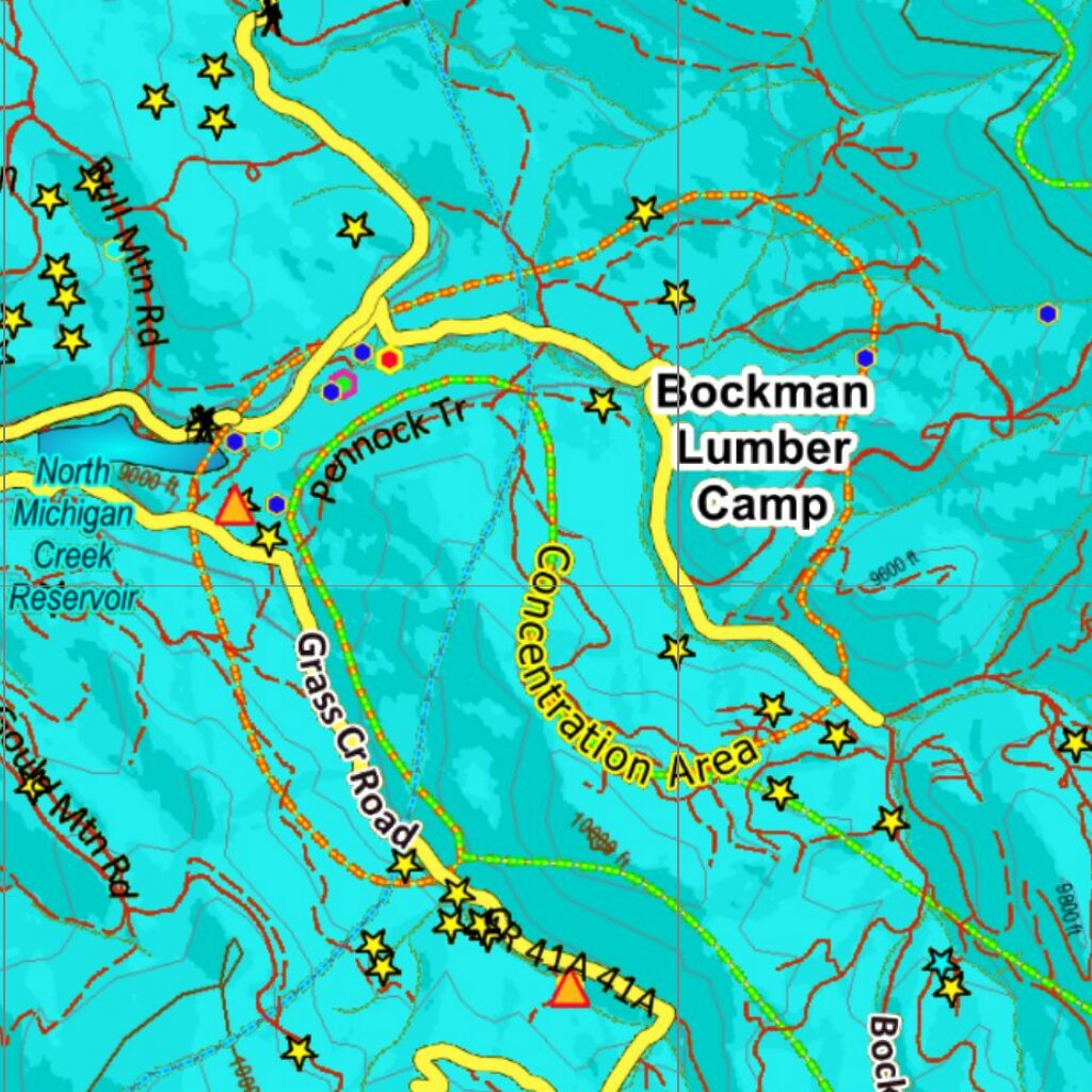 CO Moose Unit 6 Land Use, Kill Site, and Concentrations Map by Colorado ...