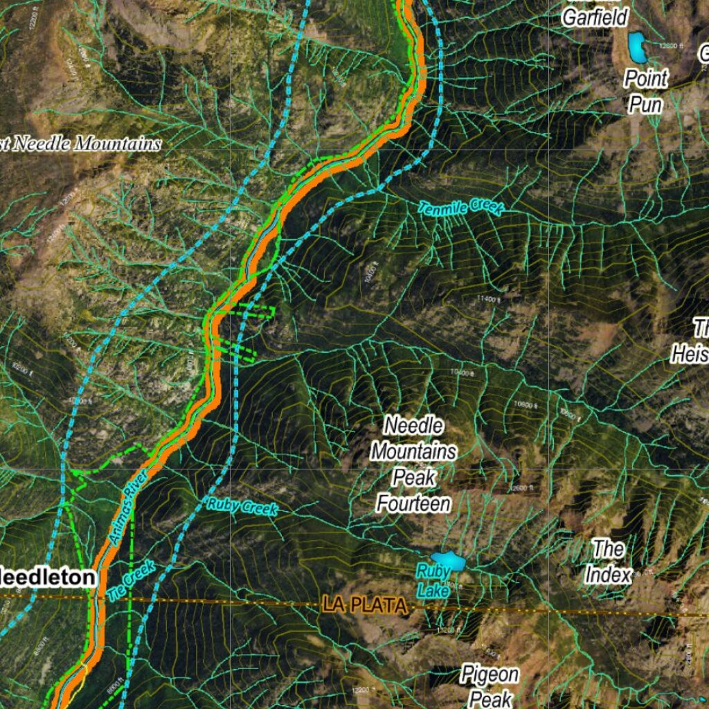 CO Moose Unit 74 Satellite Image with concentrations and kill sites ...