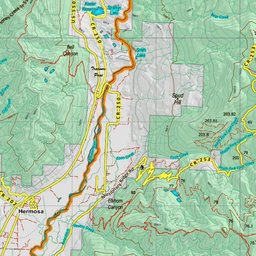 CO Moose Unit 75 Land Use, Kill Site, and Concentrations Map by ...