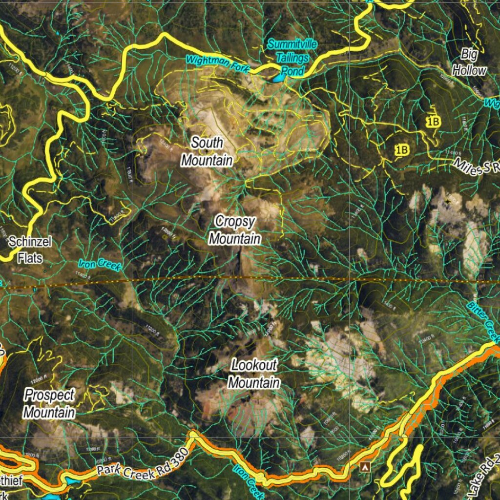 CO Moose Unit 80 Satellite Image with concentrations and kill sites ...