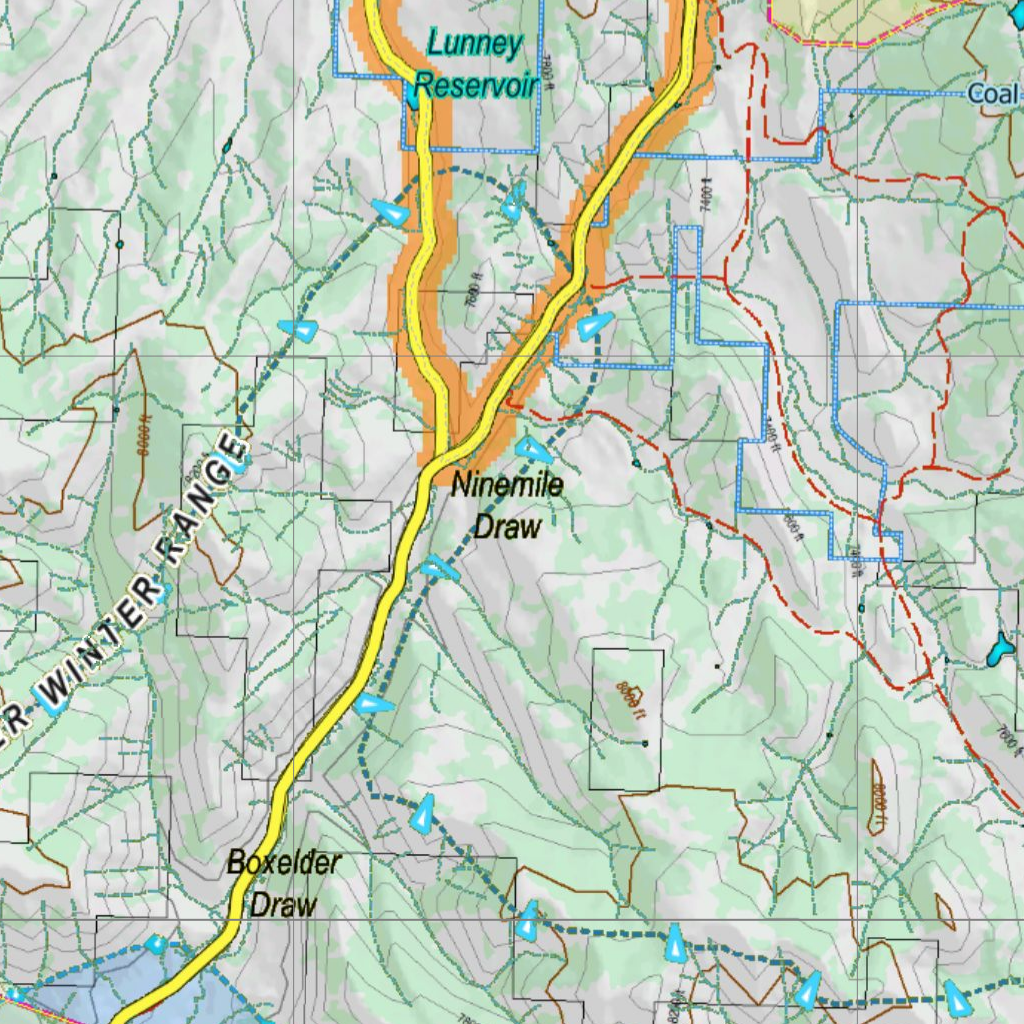 CO Unit 211 Mule Deer Concentrations Map by Colorado HuntData LLC ...
