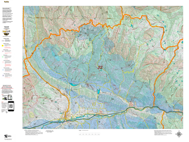 CO Unit 33 Elk Concentrations and Migration Map by Colorado HuntData ...