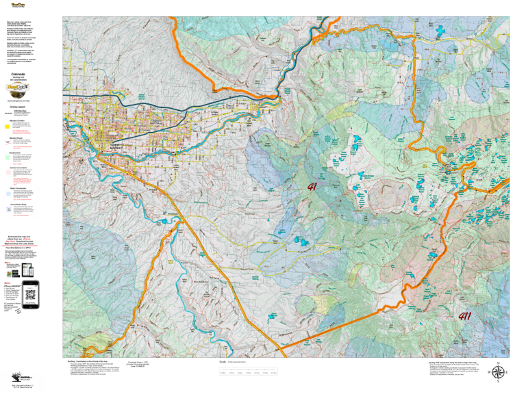 CO Unit 41 Elk Concentrations and Migration Map by Colorado HuntData ...