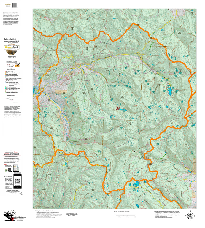 Colorado Unit 24 Elk Concentrations on a Land Ownership Base, the ...