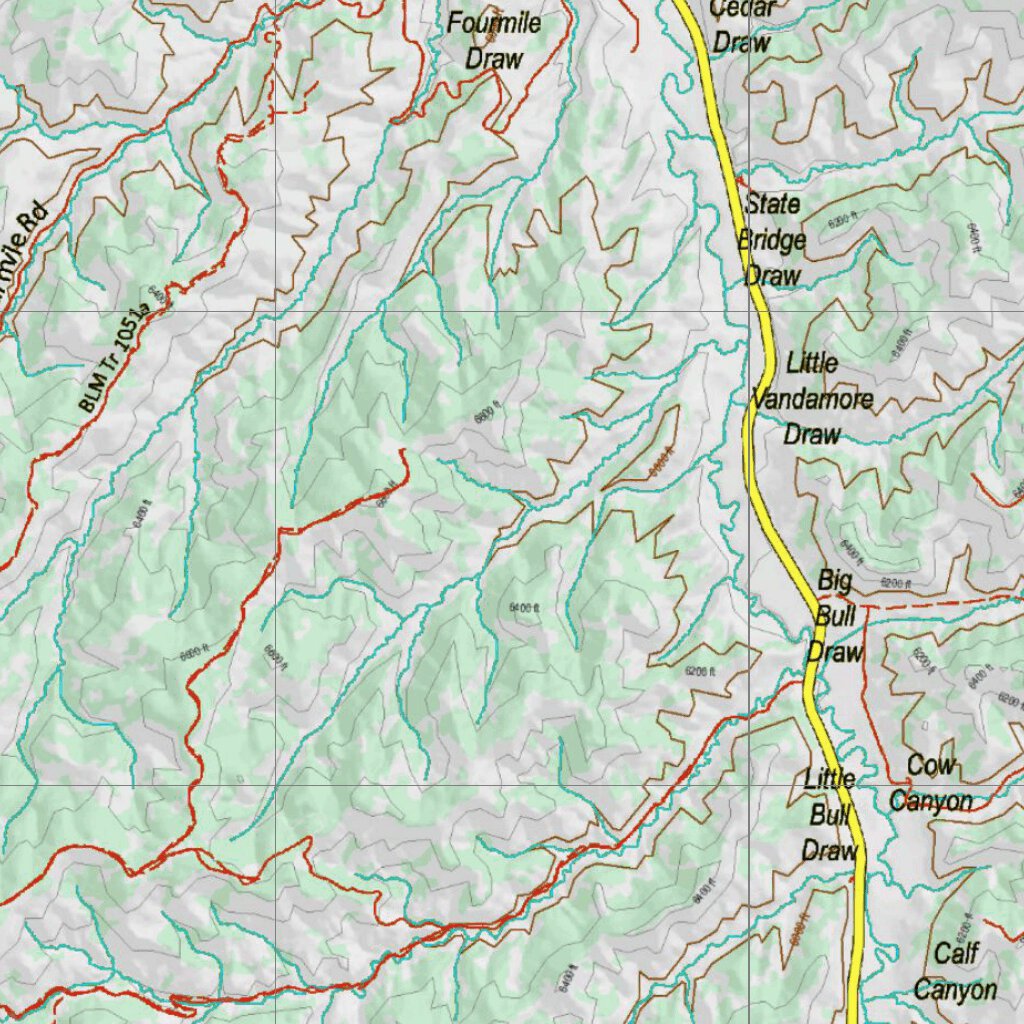 Unit 21 Turkey Concentrations Map by Colorado HuntData LLC | Avenza Maps