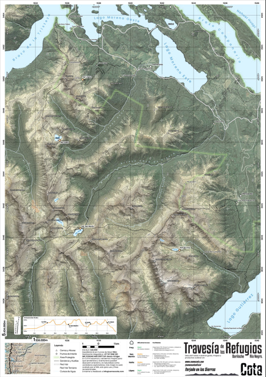 COTA MAPA REFUGIOS BARILOCHE Map by COTA | Avenza Maps