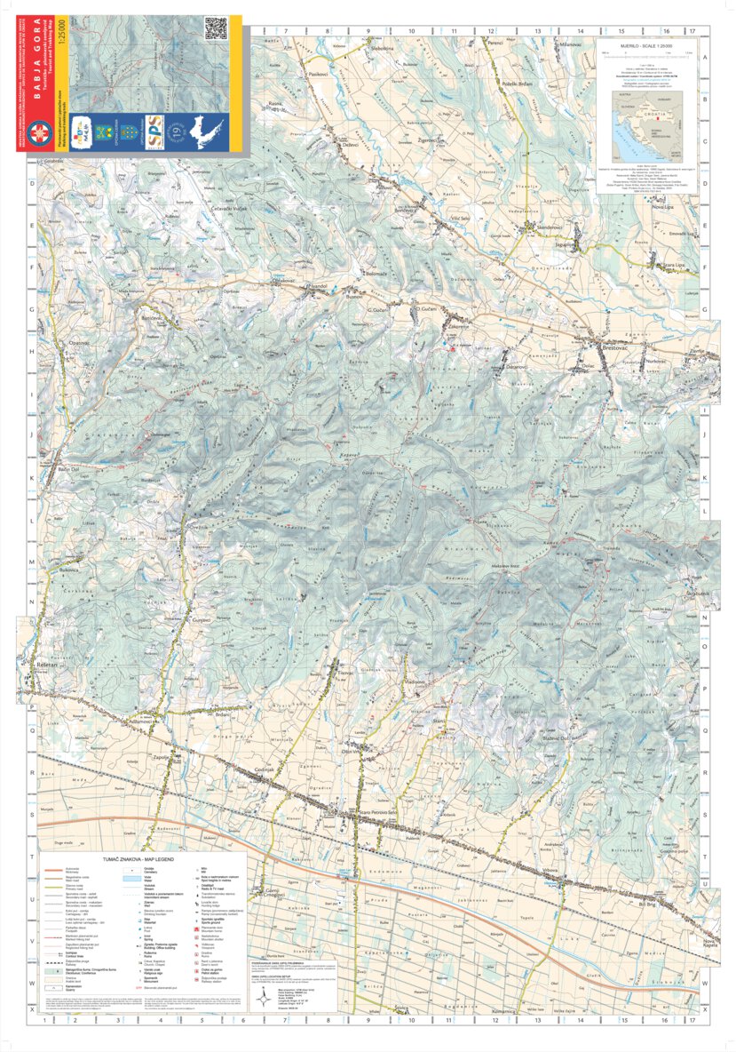 Babja gora Map by Croatian Mountain Rescue Service - HGSS | Avenza Maps
