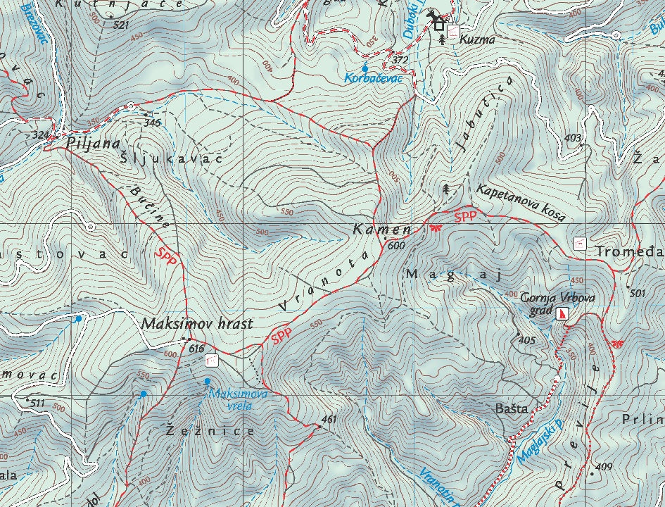 Babja gora Map by Croatian Mountain Rescue Service - HGSS | Avenza Maps