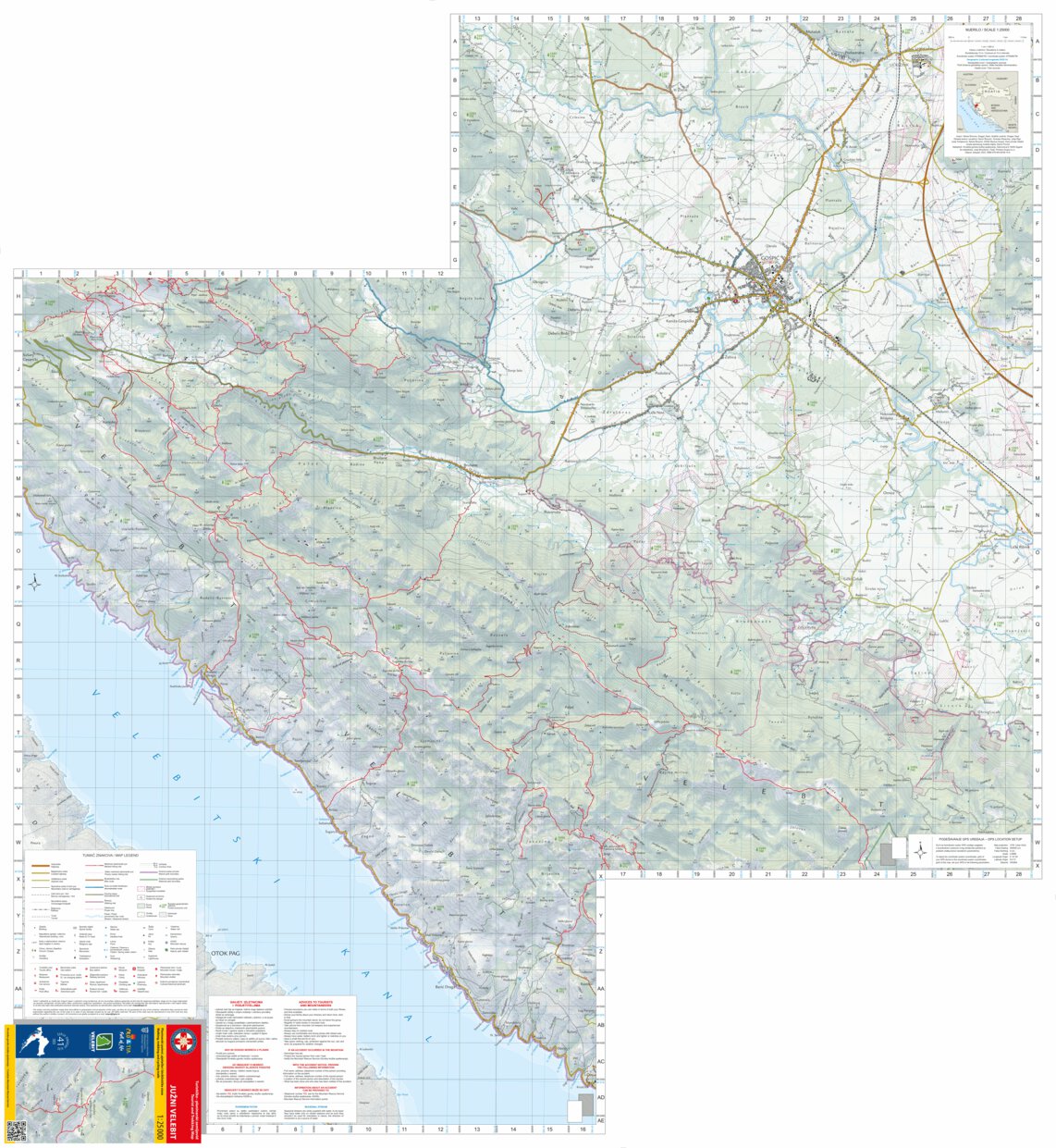 Južni Velebit / South Velebit Map by Croatian Mountain Rescue Service ...