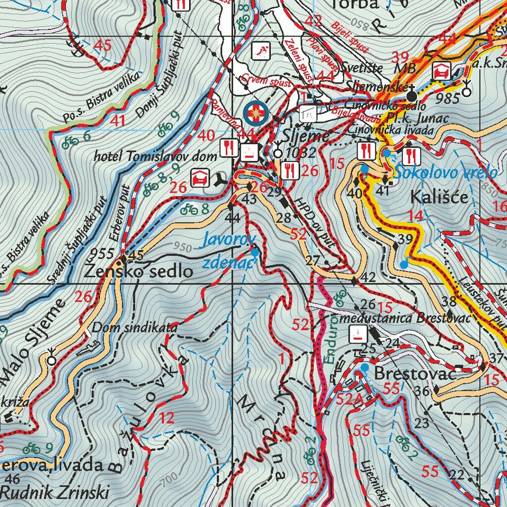 Medvednica Map by Croatian Mountain Rescue Service - HGSS | Avenza Maps