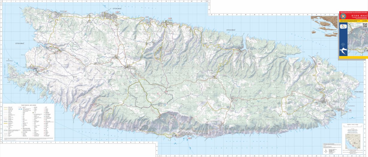 Otok Brač Map by Croatian Mountain Rescue Service - HGSS | Avenza Maps