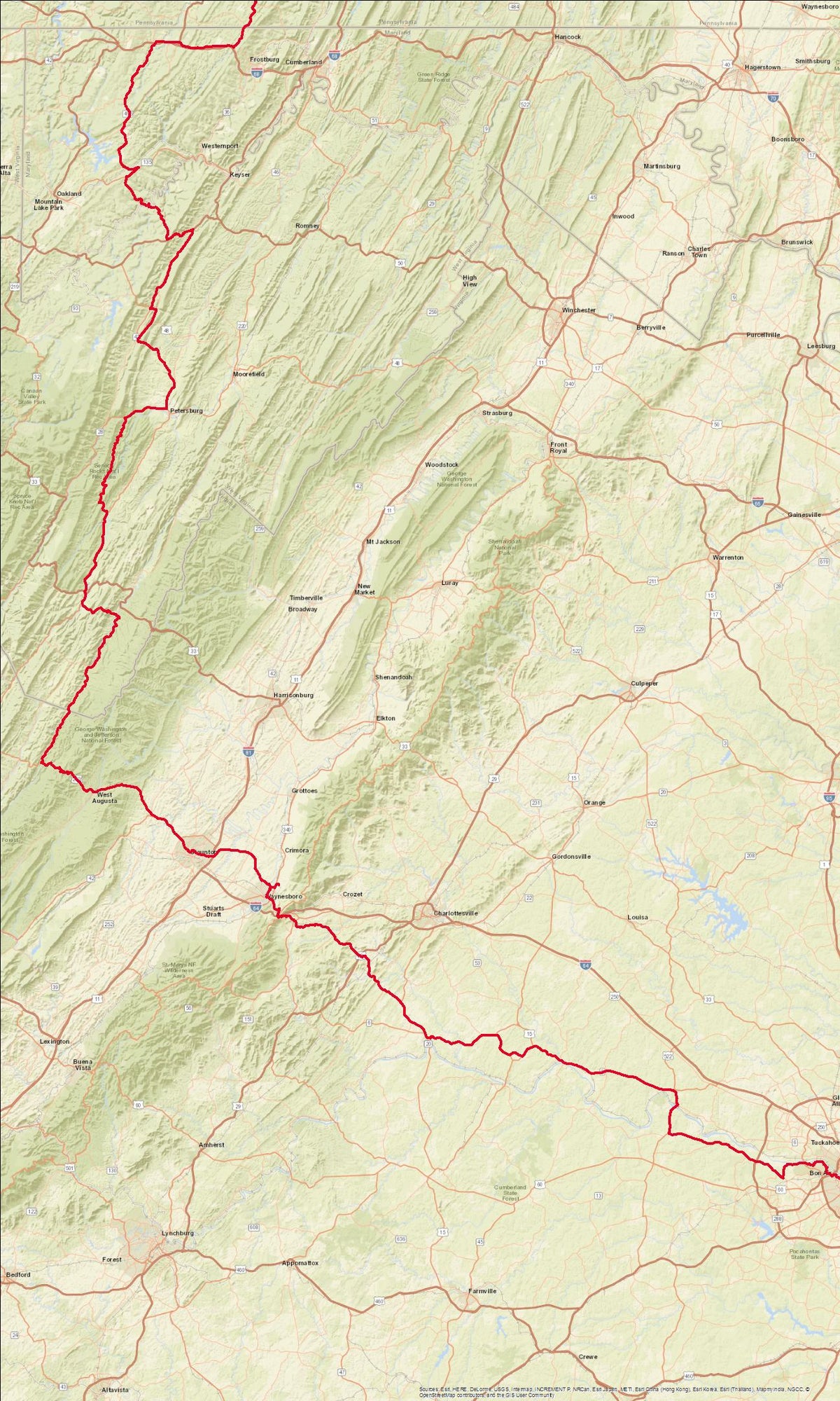 Allegheny Mountains Bike Tour part 2 Map by Crossover Ventures LLC | Avenza Maps