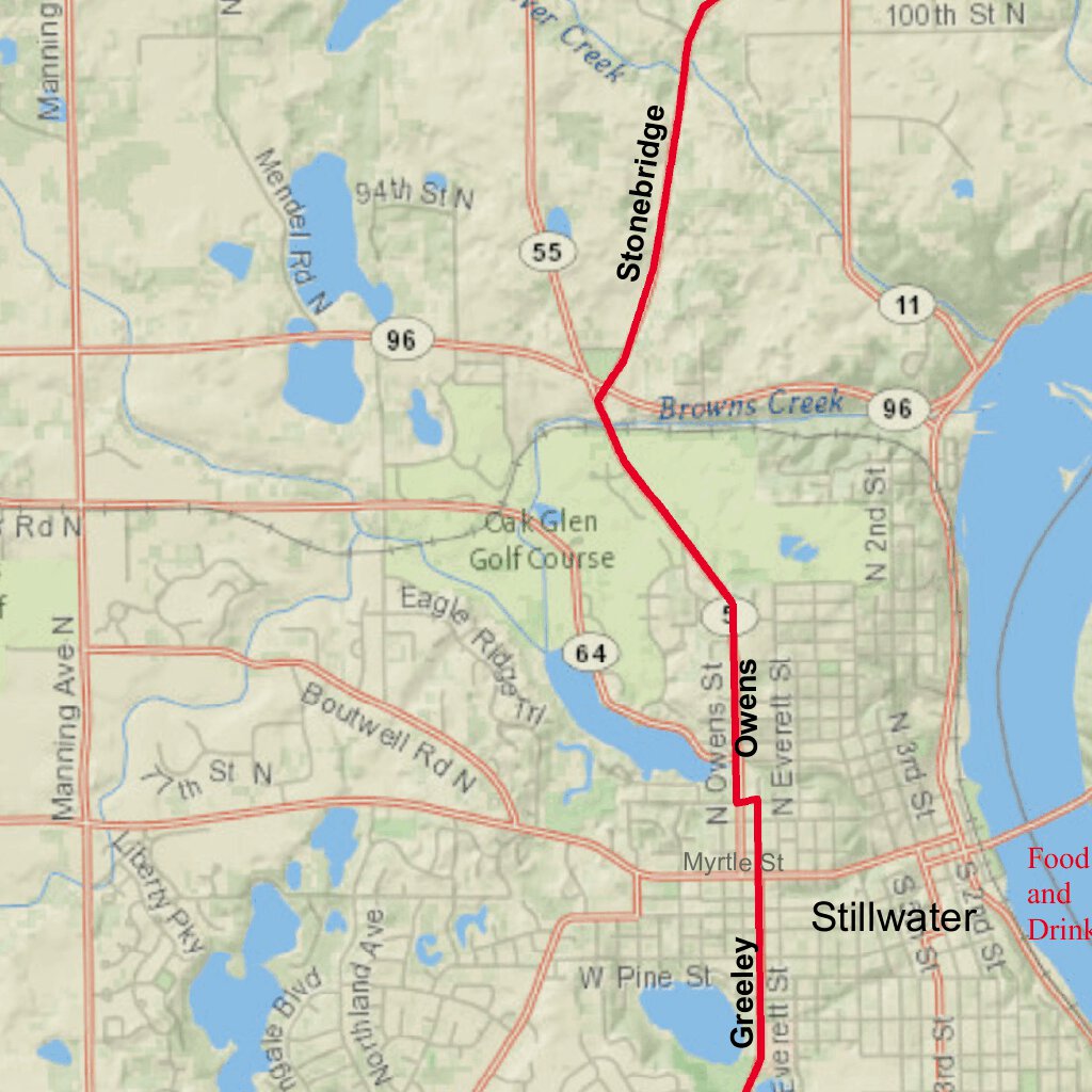 Forest Lake 100 Bike Route Map by Crossover Ventures LLC | Avenza Maps
