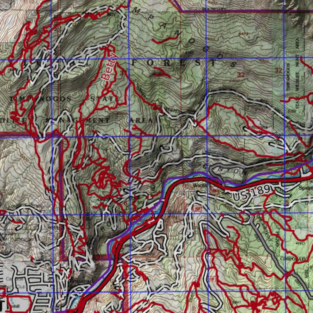 Timpanogos and Lone Peak Wilderness Map by DaveNally | Avenza Maps