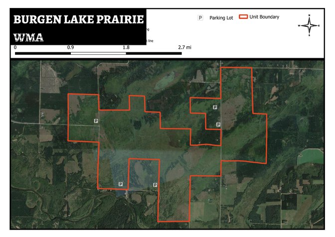Burgen Lake Prairie WMA Map by DavidSieberg | Avenza Maps