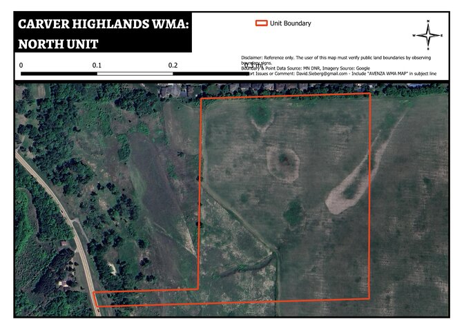Carver Highlands WMA - North Unit Map by DavidSieberg | Avenza Maps