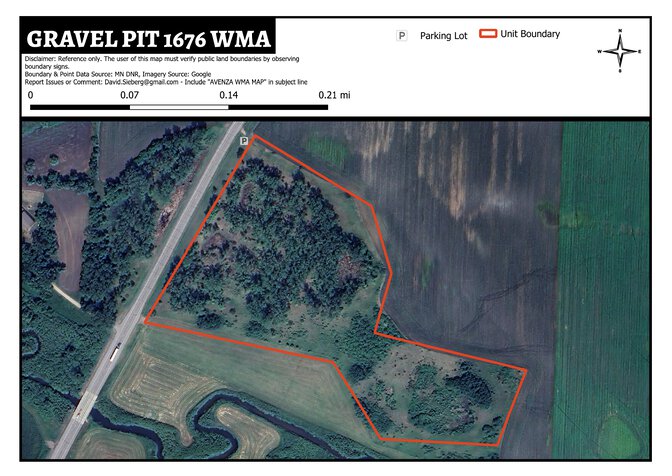 Gravel Pit 1676 WMA Map by DavidSieberg | Avenza Maps