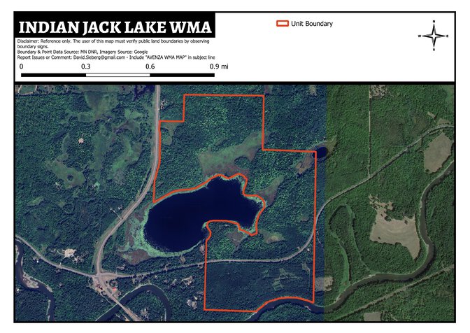 Indian Jack Lake WMA Map by DavidSieberg | Avenza Maps
