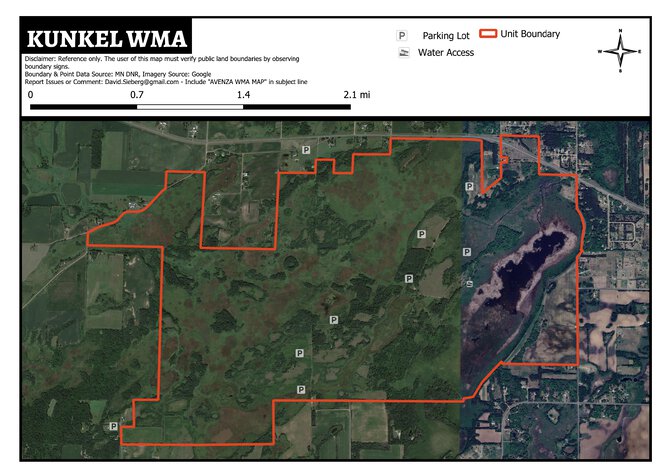 Kunkel WMA Map by DavidSieberg | Avenza Maps