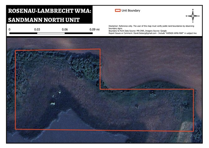 Rosenau-Lambrecht WMA - Sandmann North Unit Map by DavidSieberg ...