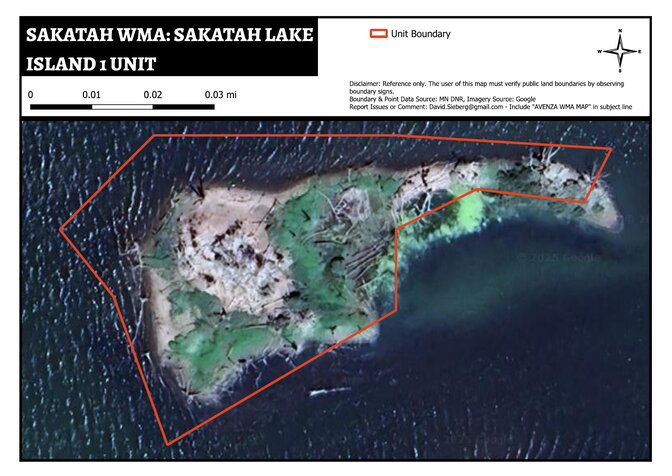 Sakatah WMA - Sakatah Lake Island 1 Unit Map by DavidSieberg | Avenza Maps