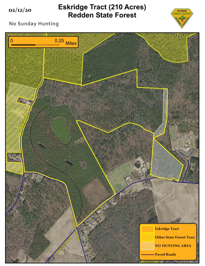 Delaware Forest Serv, Redden State Forest, Eskridge tract Map by ...
