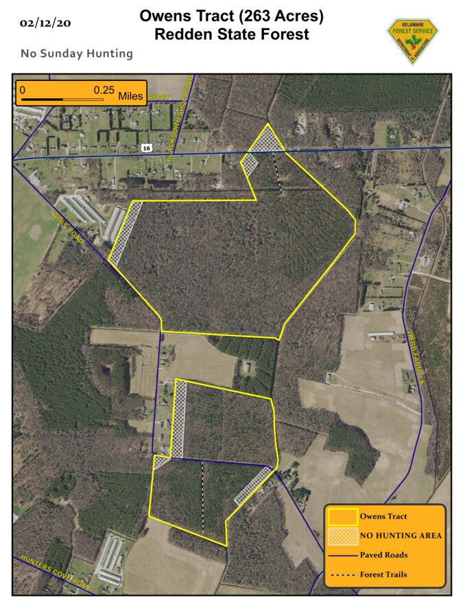 Delaware Forest Serv, Redden State Forest, Owens tract Map by Delaware ...